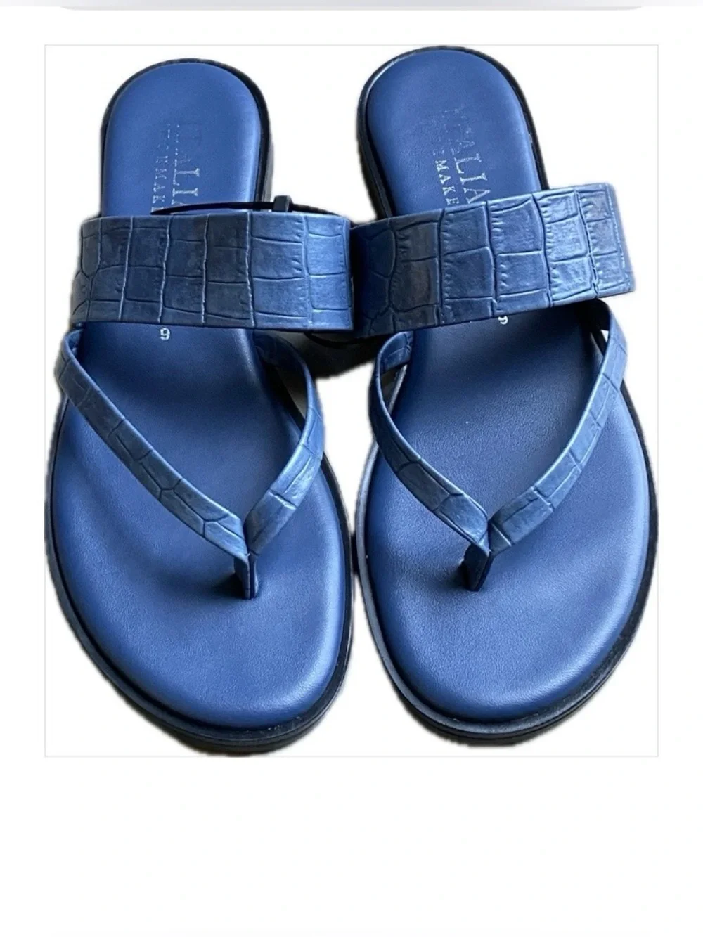 Italian Shoemakers | Shoes | Italian Shoemakers Blue Crocembossed ...